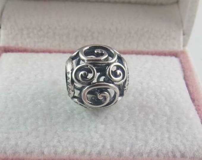 Pandora Disney Mickey Charm Swirl Charm Openwork Mickey Swirl Charm ...
