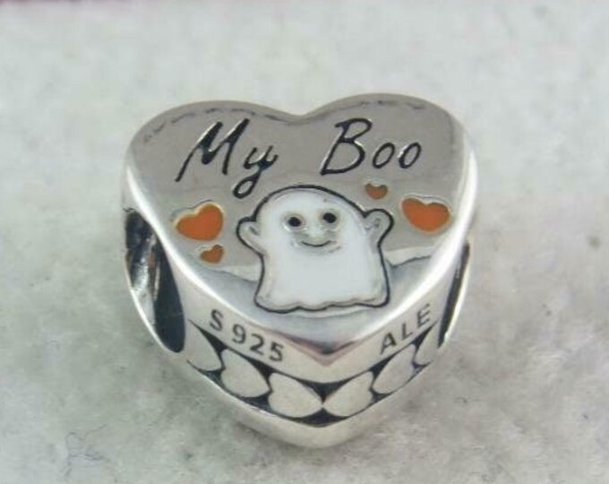 Ghost Charm My Boo Charm My Boo Heart Charm Halloween Charm Gifts for ...