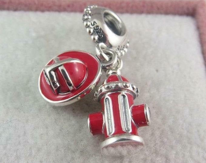 Firefighter Charm Fire Fighter Charm Fire Hydrant Charm Occupation ...