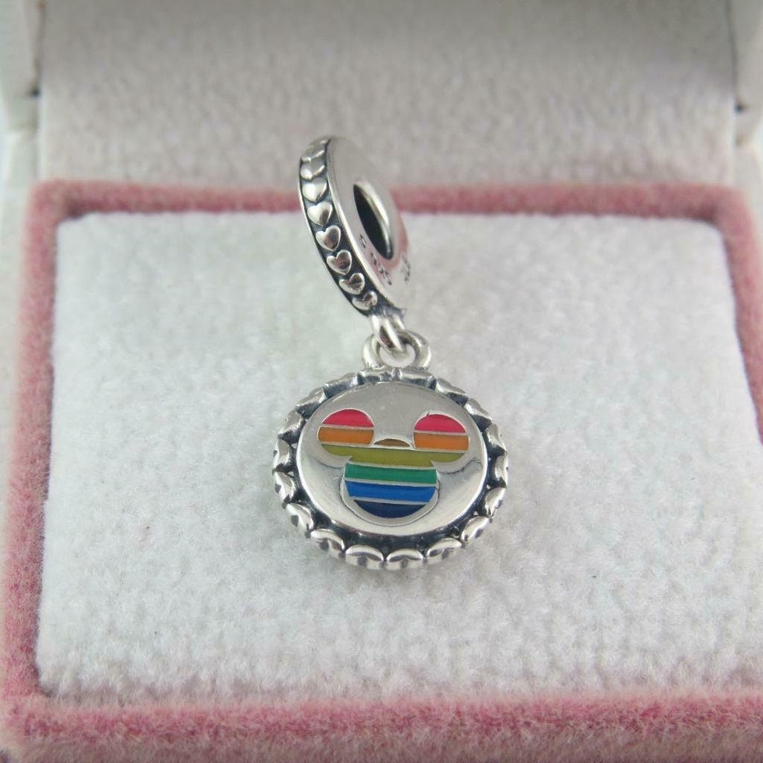 Pandora Disney Mickey Charm Mickey Mouse Charm Rainbow Love Charm Gifts ...