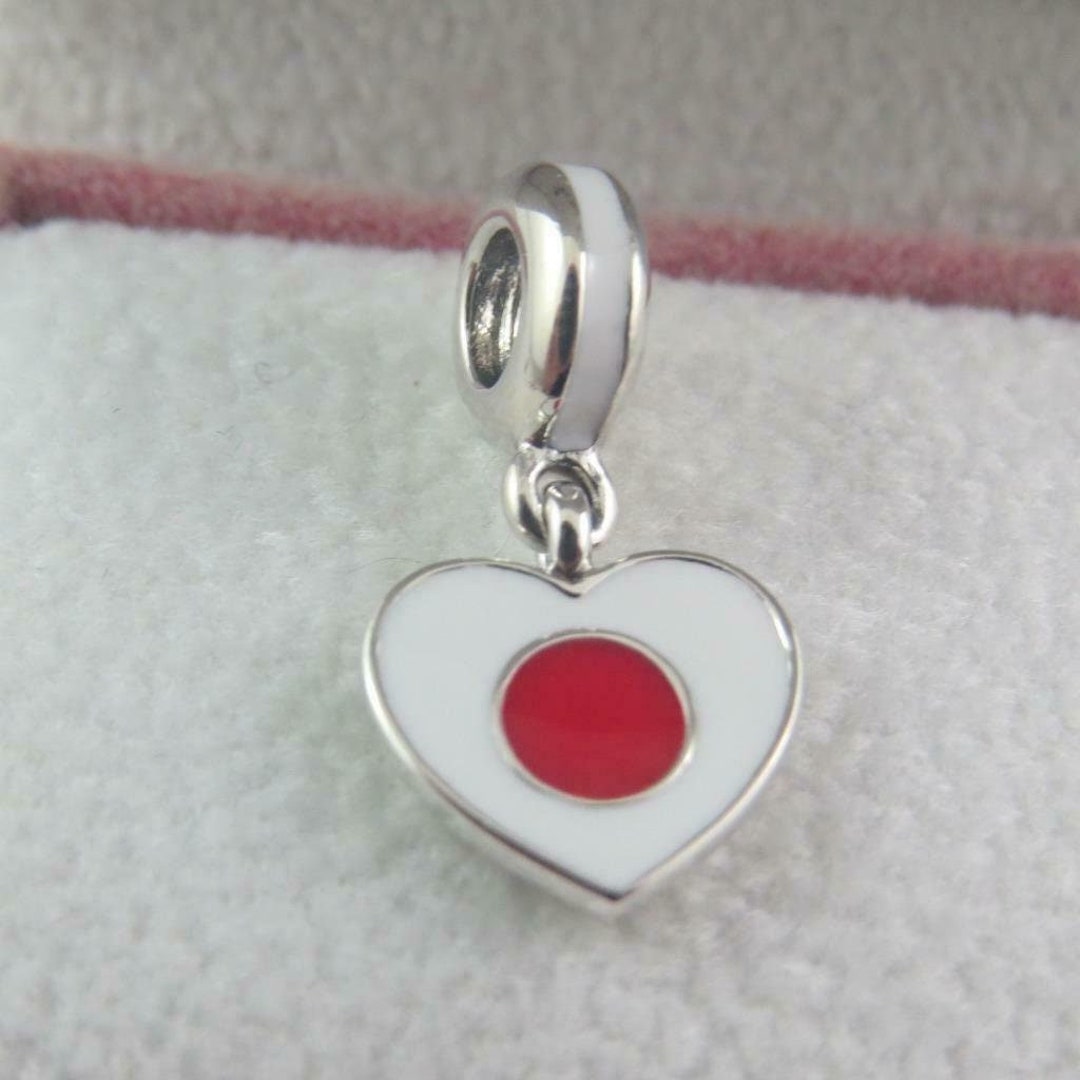 Pandora Flag Charm Japan Heart Flag Charm Travel Charm Travel Themed ...