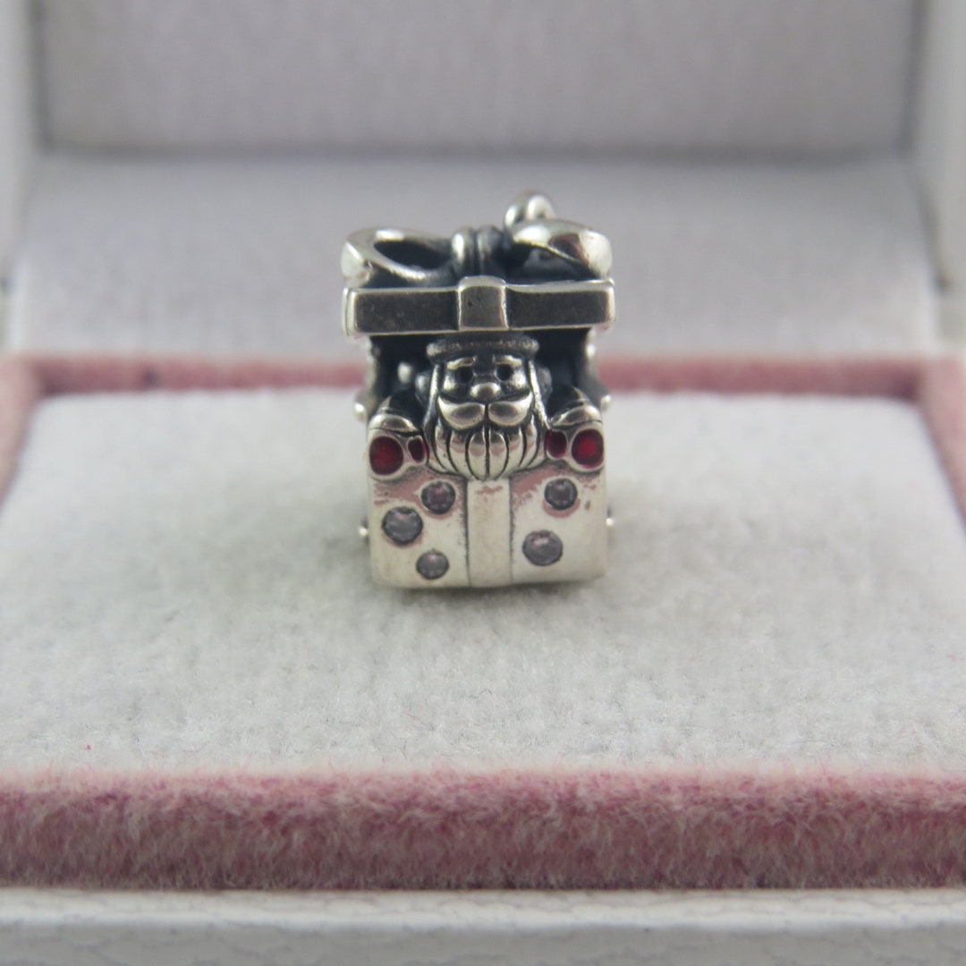 Pandora Santa Charm Santa in a Gift Box Charm Christmas Charm Gifts for ...
