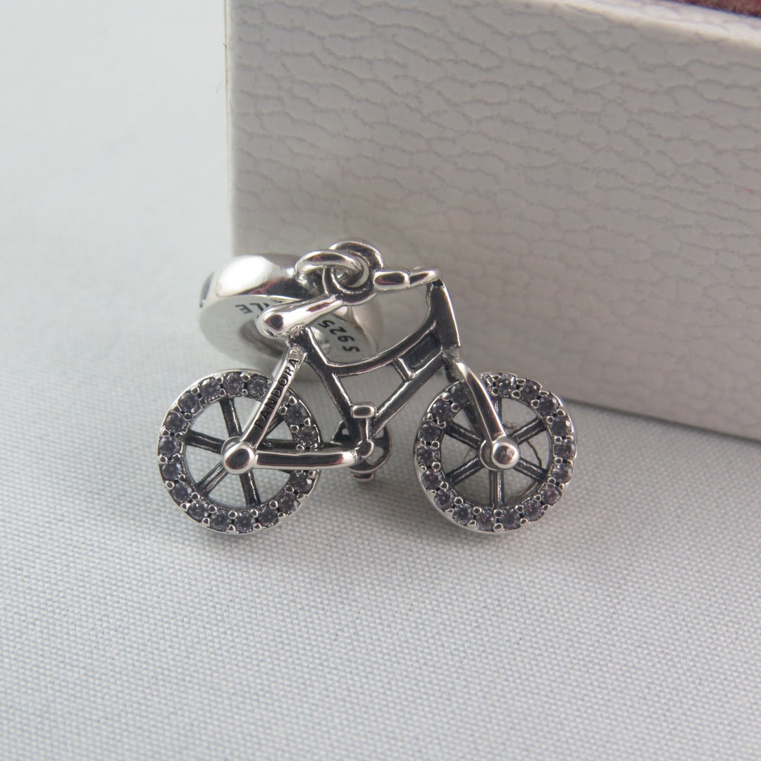 Authentic Pandora Bicycle Charm – Sterling Silver Bead, Fits Moments ...