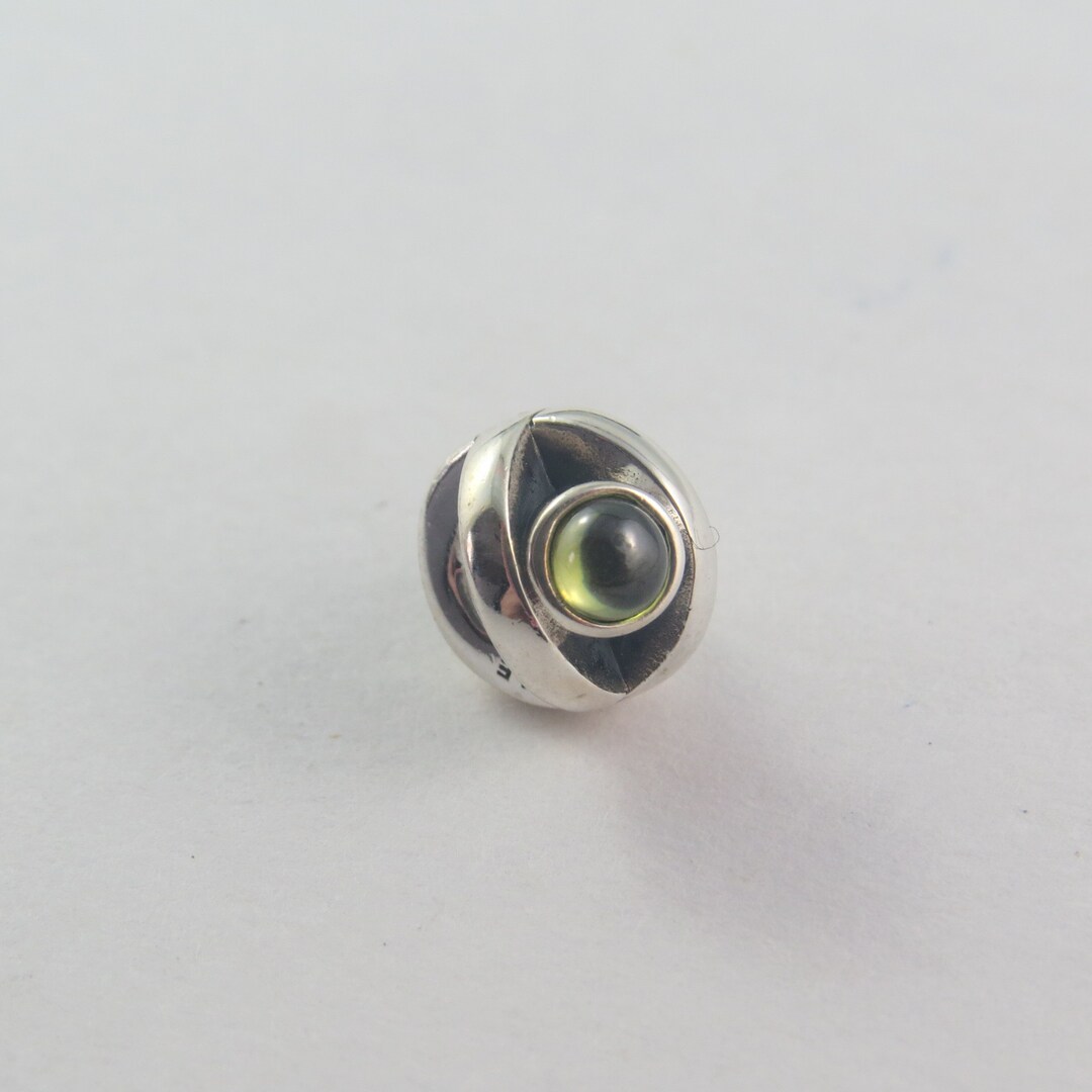 Authentic Pandora Light Green Eye of the Storm Charm – Sterling Silver ...