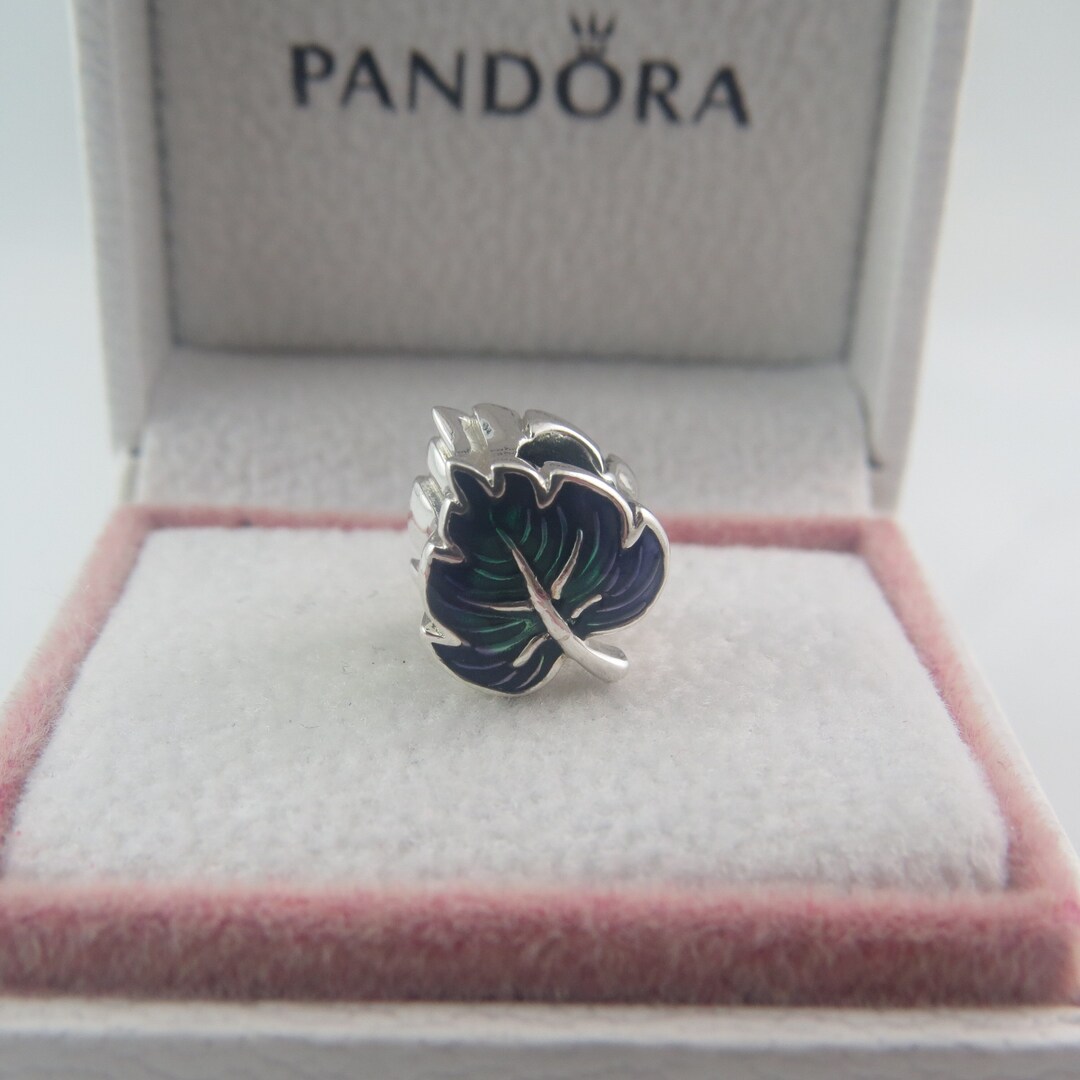 Pandora Leaf Charm Purple and Green Leaf Charm Gifts for Her Birthday ...