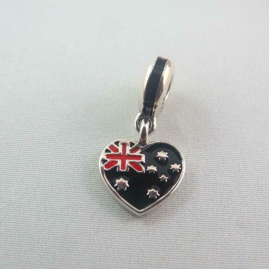 Flag Charm Australia Flag Charm Heart Flag Charm Travel Charm Travel ...