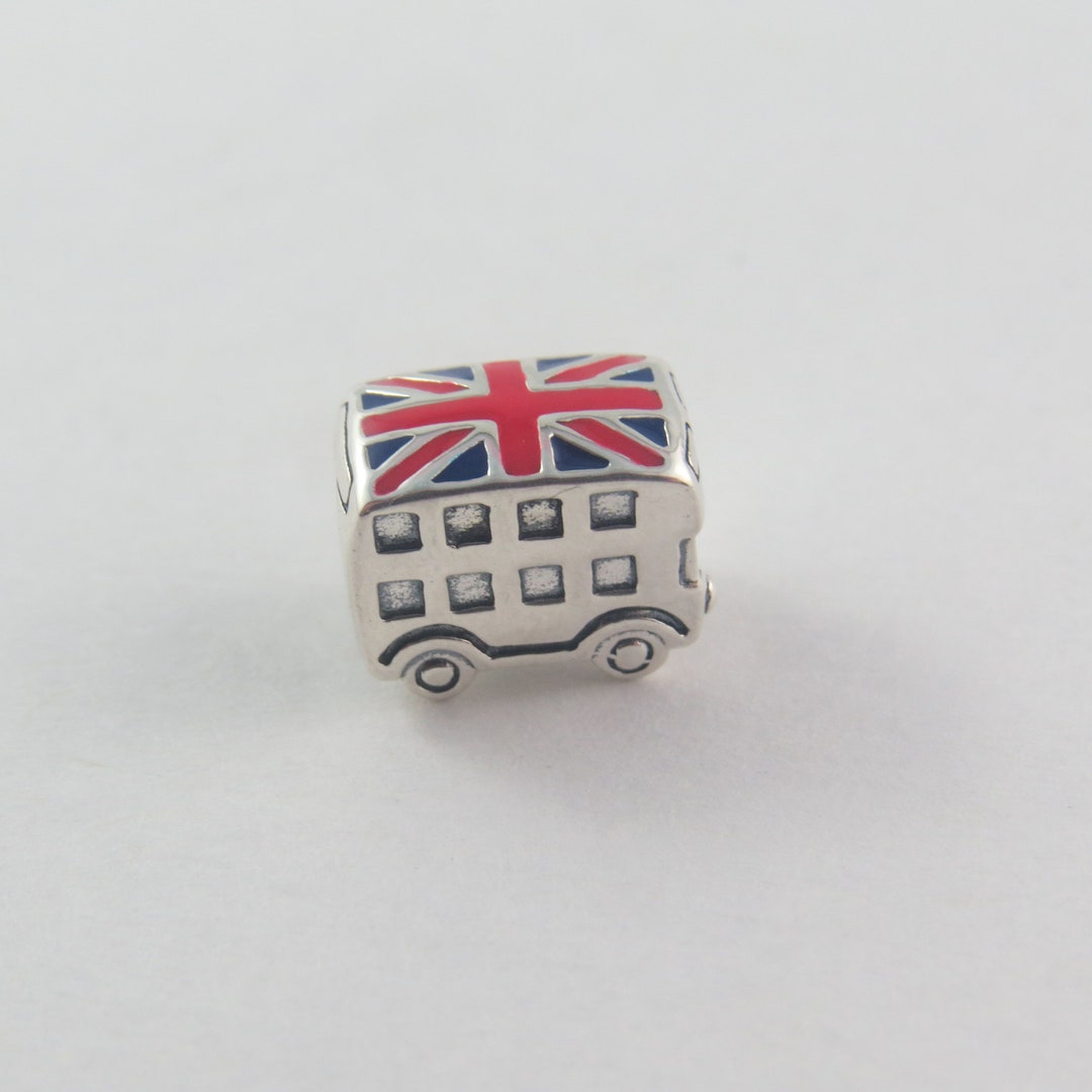 Pandora Bus Charm Union Jack Bus Charm London Charm England Charm ...