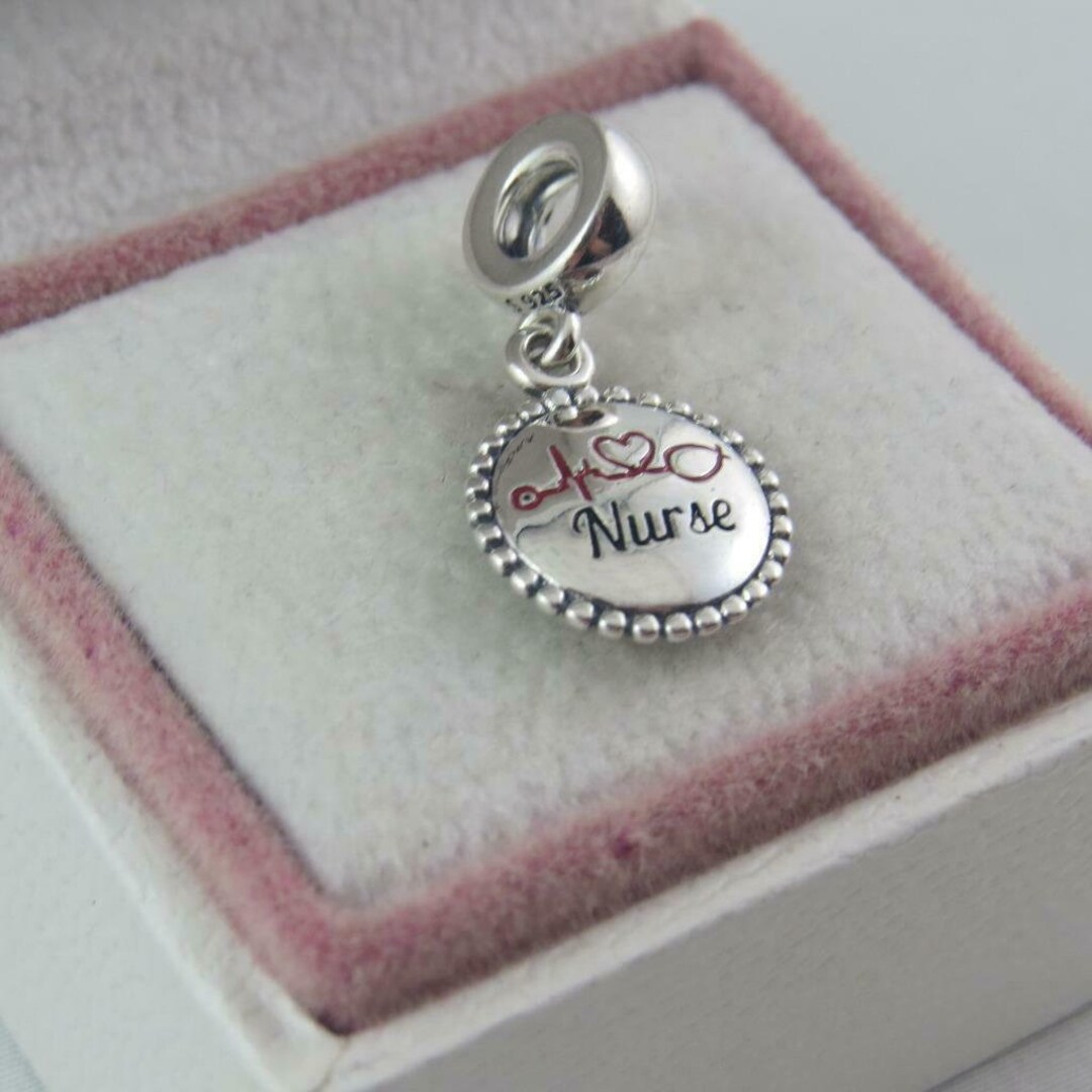 Pandora Nurse Charm Nurse Heart Pulse Charm Gifts for Her Birthday Gift ...