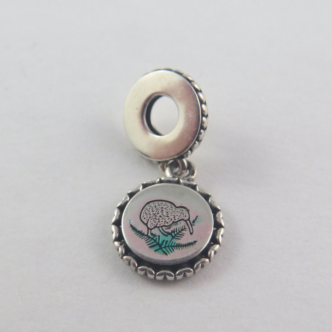 Pandora New Zealand Charm Kiwi Bird Charm Travel Charm Travel Themed ...