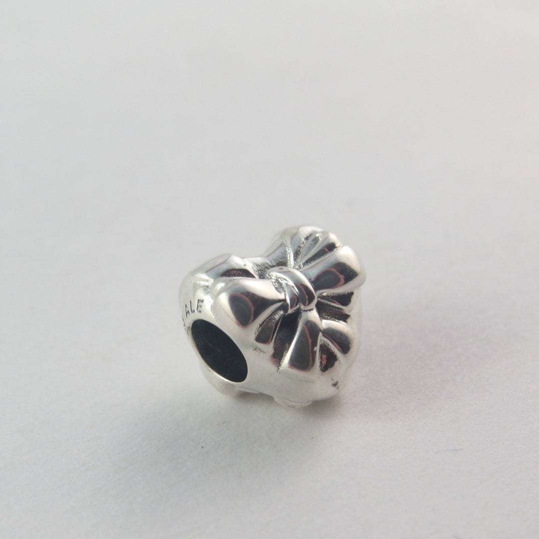 Pandora Heart Charm Bow Charm Heart Bow Charm Gifts for Her Birthday ...