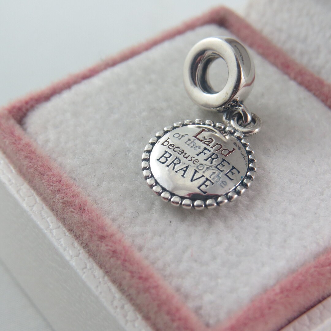 Pandora USA Charm Land of the Free Charm Home of the Brave Charm Travel ...
