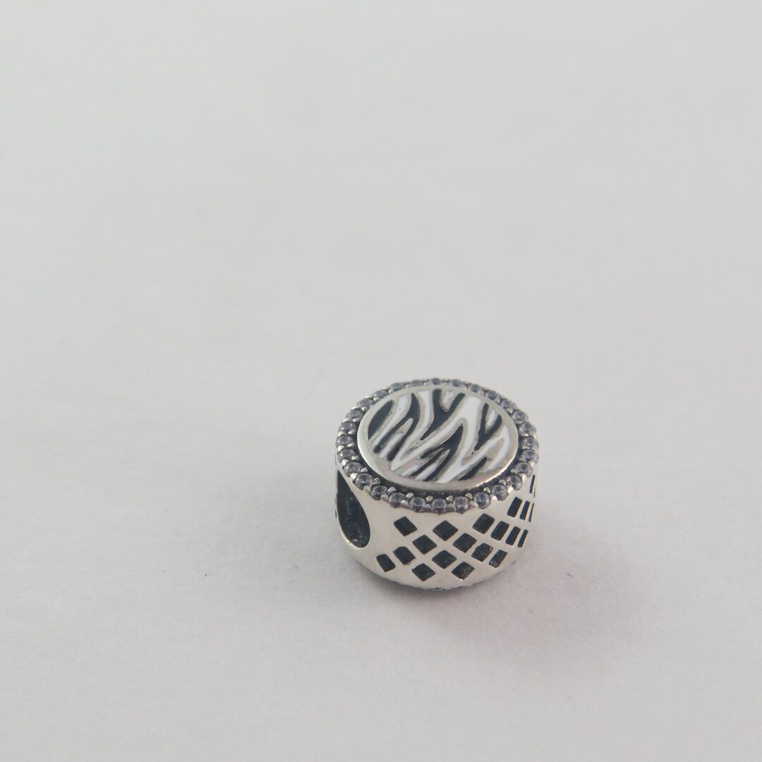 Authentic Pandora Zebra Print Charm – Sterling Silver Animal Bead, Fits ...