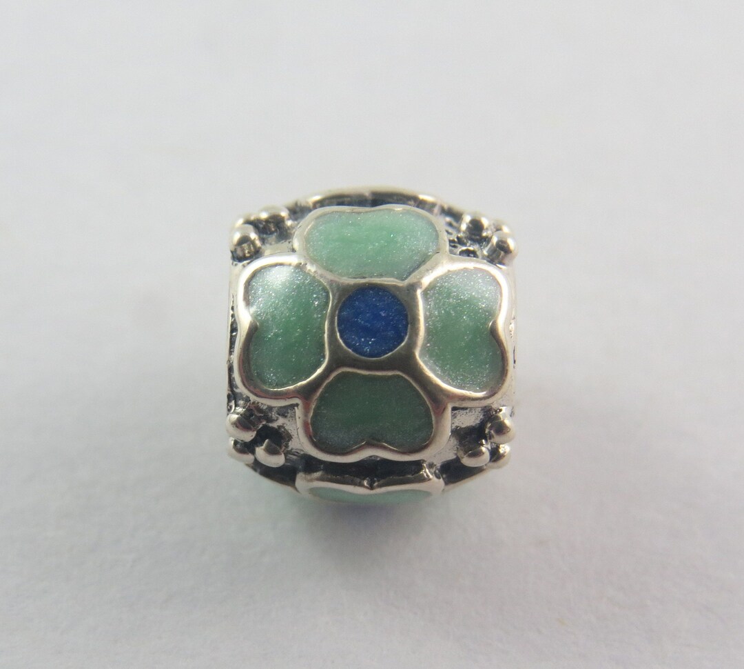 Authentic Pandora Blue Flower Charm – Sterling Silver Bead, Fits ...