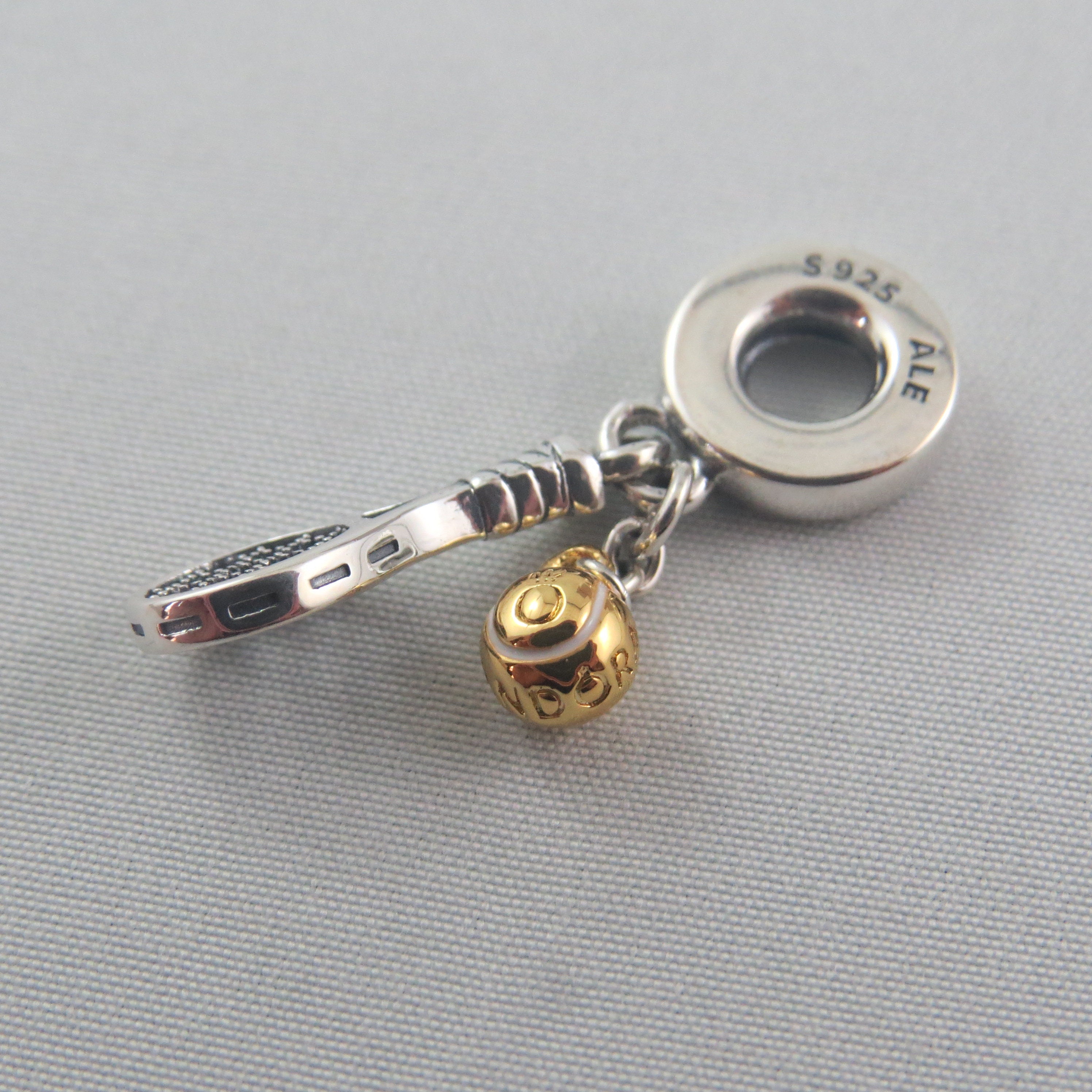 Pandora Tennis Racket & Ball Dangle Charm B23.... | Etsy