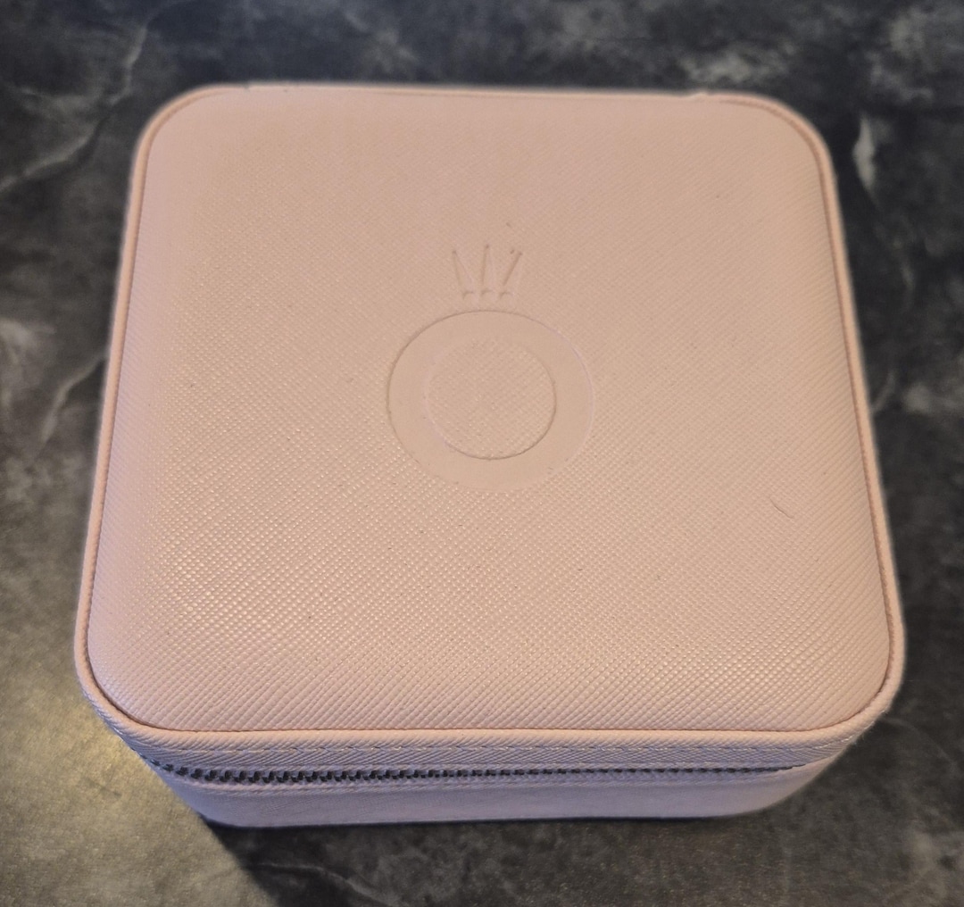 Pandora Pink Small Square Zipper Jewelry Box – Travel Storage Case 11 ...
