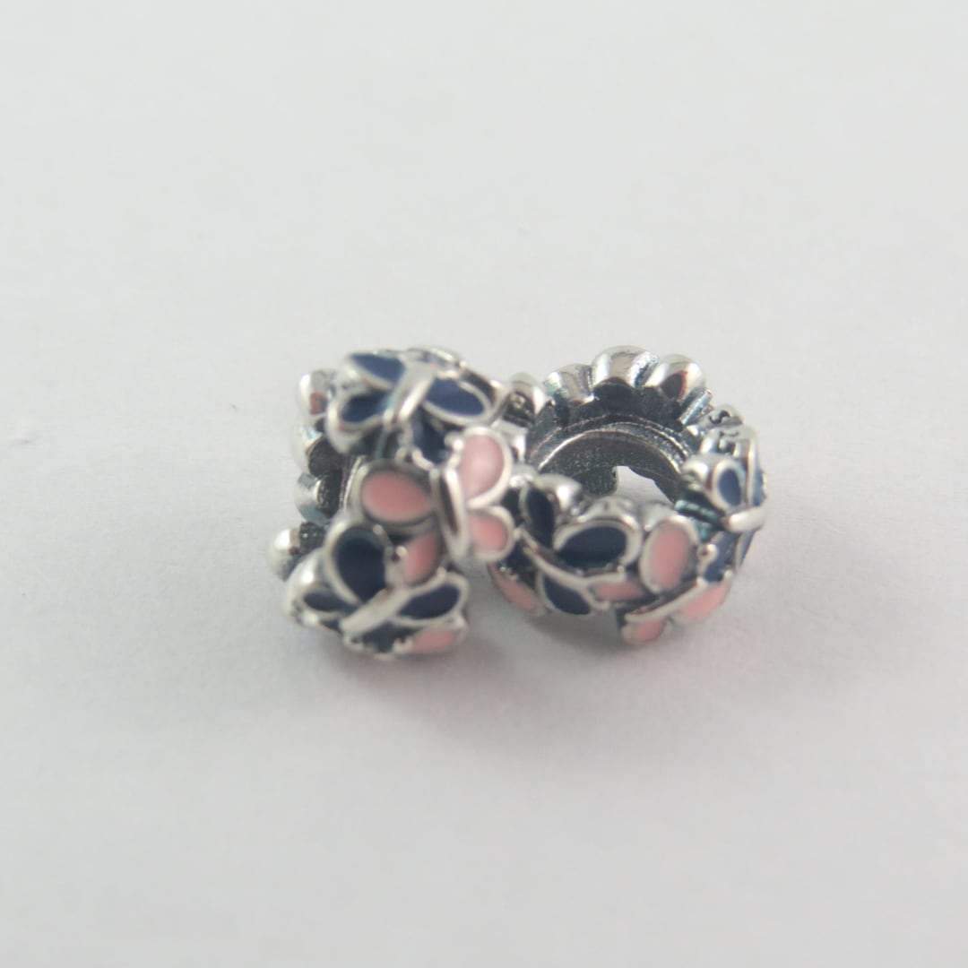 Authentic Pandora Butterfly Spacer Charm (set of 2) – Sterling Silver ...