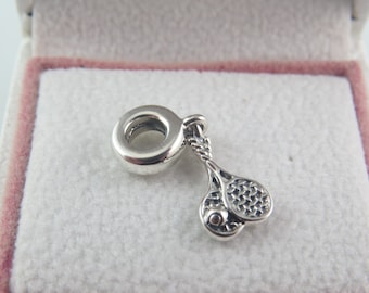 Pandora Tennis Racket & Ball Dangle Charm Gift for Her Birthday Gift ...