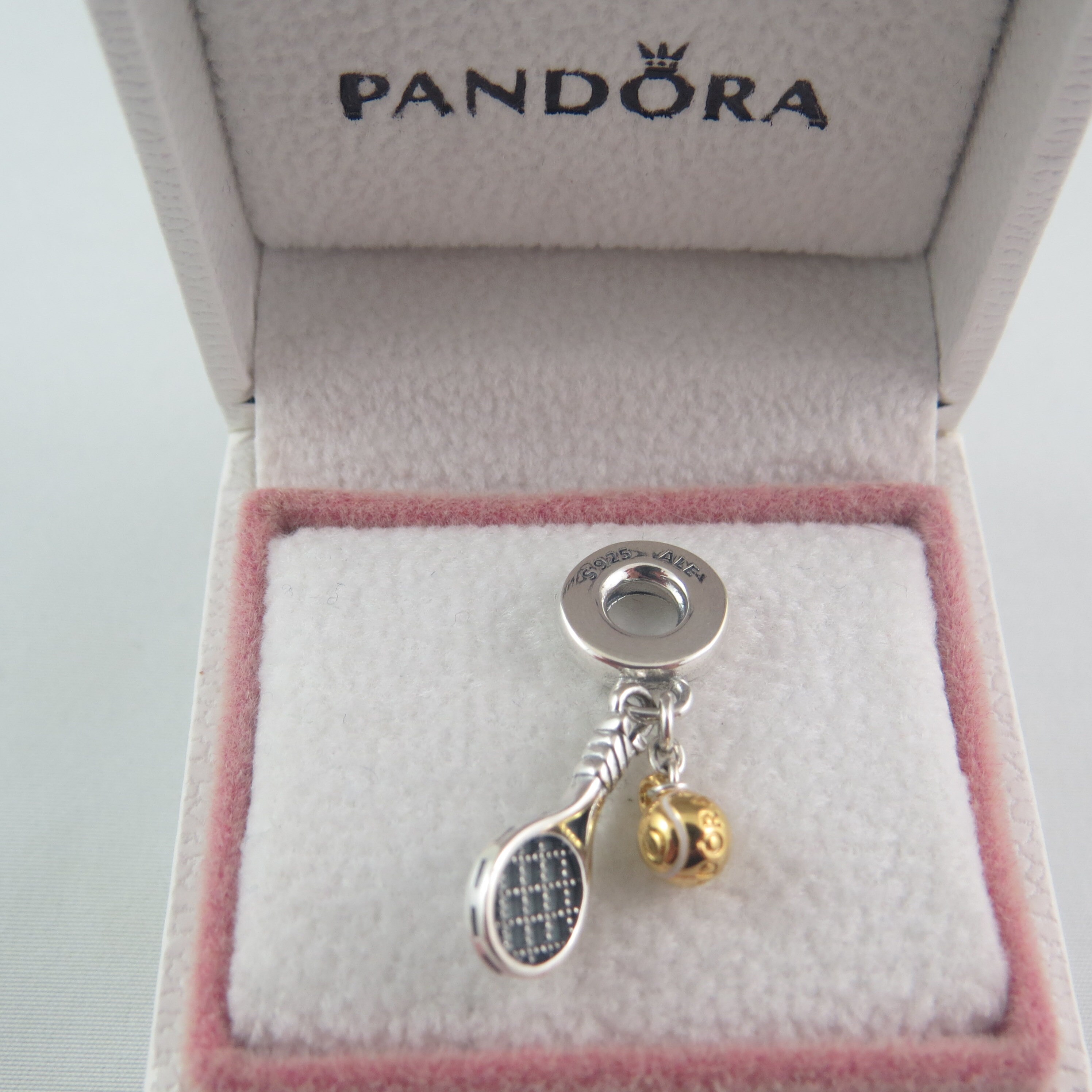 Pandora Tennis Racket & Ball Dangle Charm B23.... | Etsy