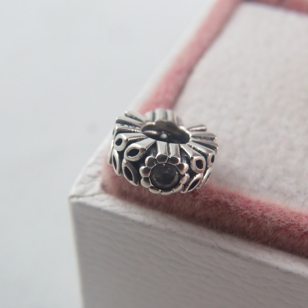 Authentic Pandora Twice as Nice Fancy Clear Spacer Charm – Sterling ...
