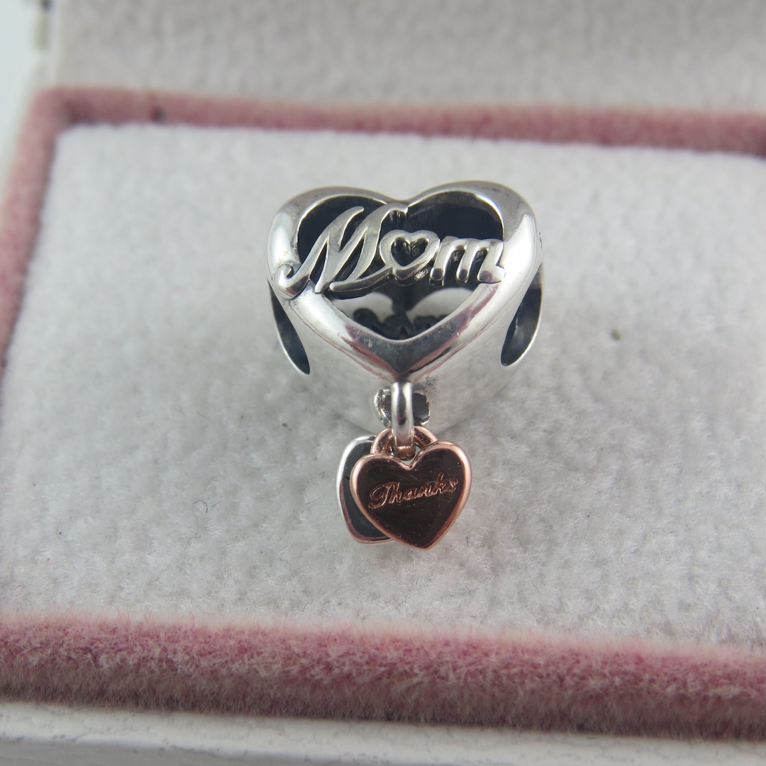 Pandora Mom Charm Mother Charm Mum Charm Thank You Mom Charm Mothers ...