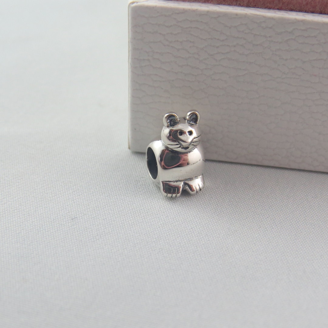 Authentic Pandora Kitten Cat Charm – Sterling Silver Animal Pet Bead ...