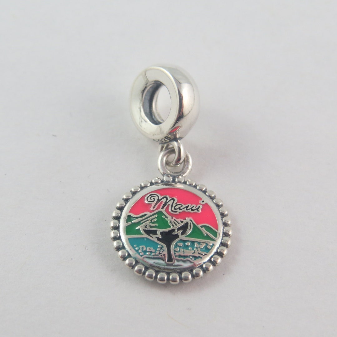 Pandora Hawaii Charm Maui Charm Whale Charm USA Charm US Charm Travel ...