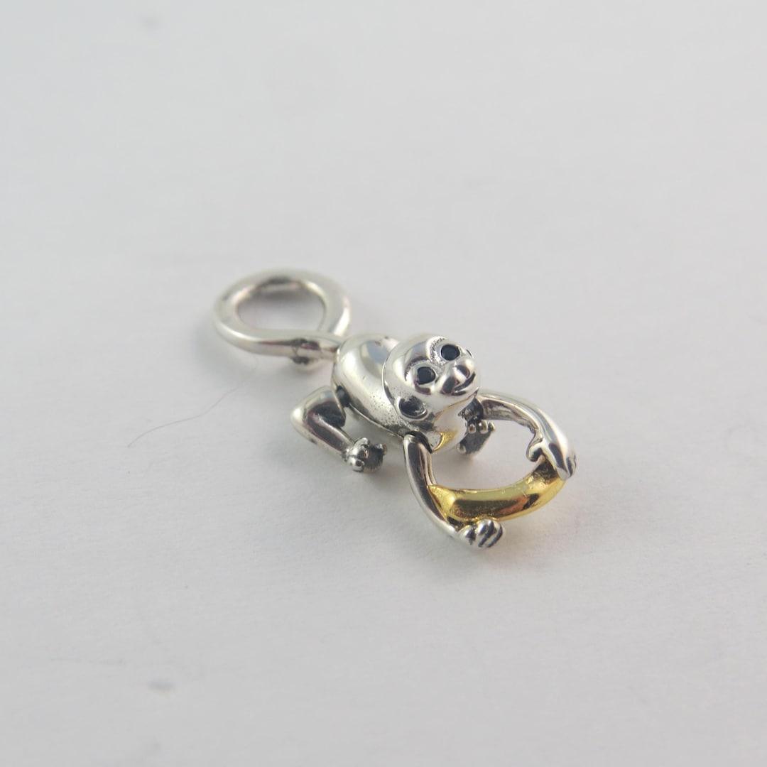 Pandora Monkey Charm Monkey and Banana Charm Animal Charm Gifts for Her ...