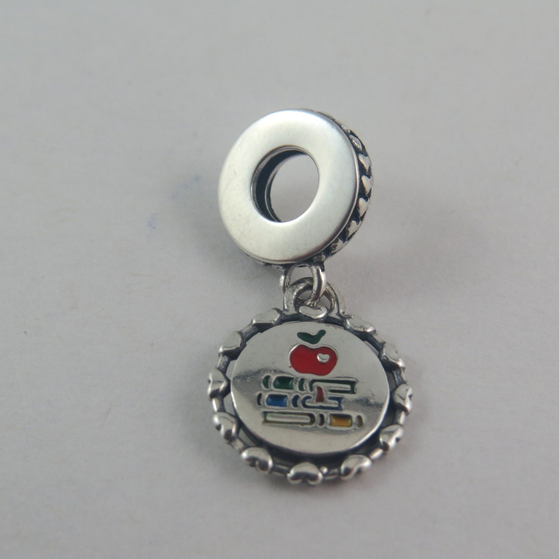 Authentic Pandora School Teacher Charm – Sterling Silver Inspirational ...