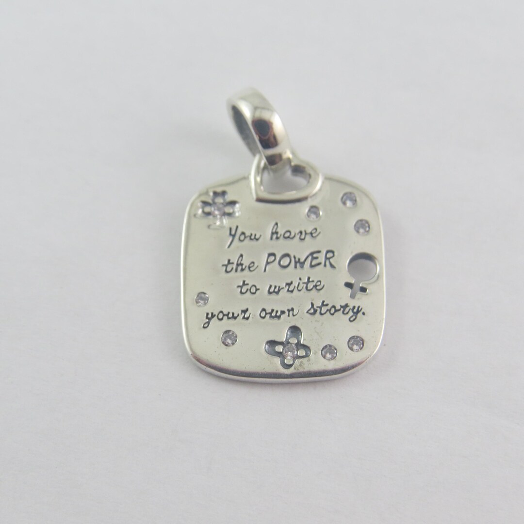 Pandora Inspirational Charm Power Charm You Have the Power to Write ...