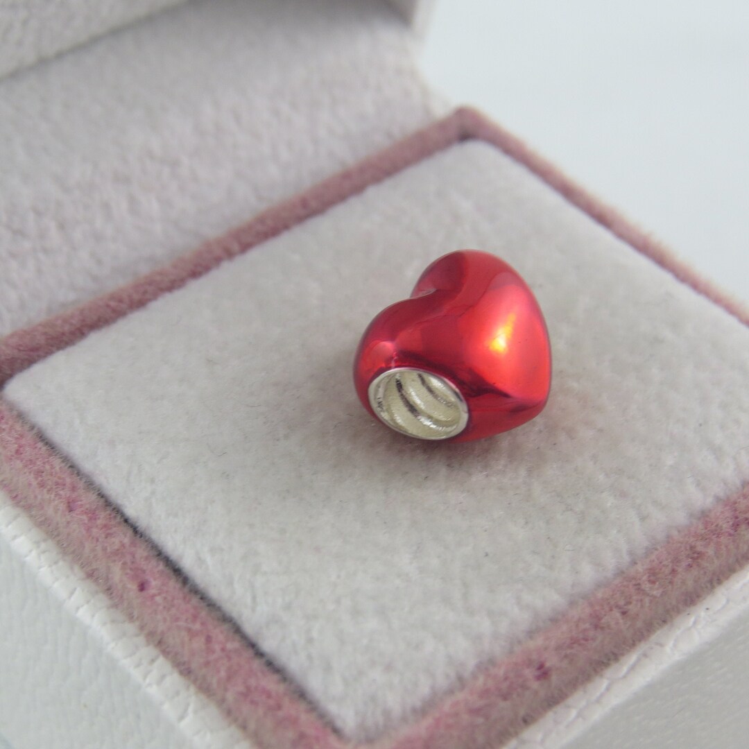 Pandora Heart Charm Metallic Red Heart Charm Love Charm Gifts for Her ...