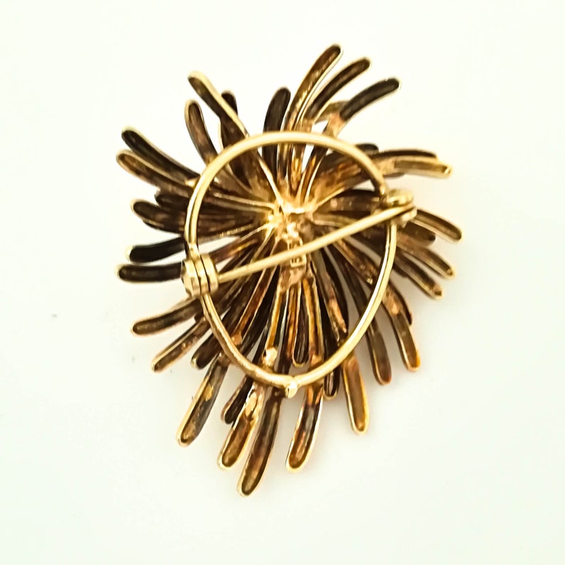 Vintage 50s-60s Solid 14k Gold Natural Pearl Desing Brooch - Etsy