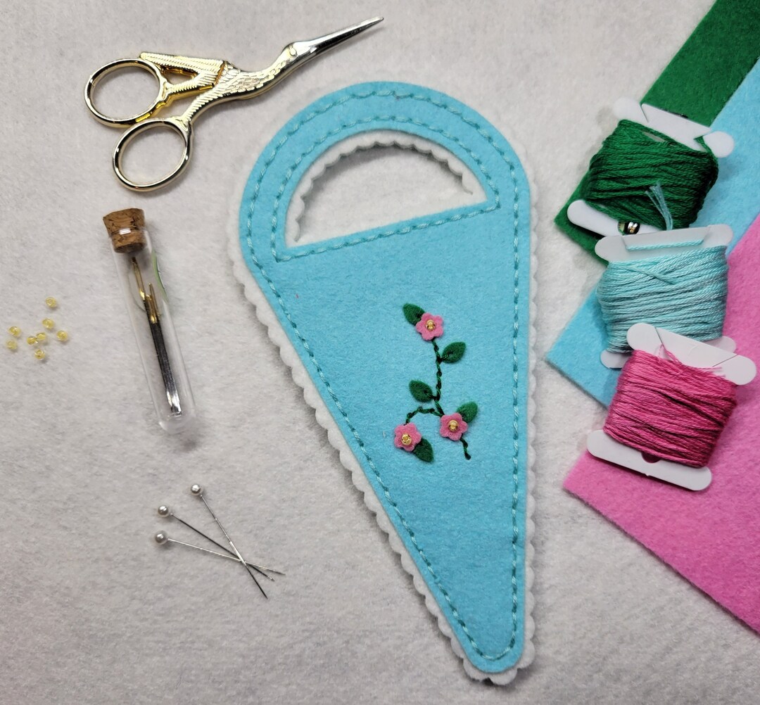 Felt Scissor Keeper Sewing Keepsake Gift for Seamstress Scissor Case ...