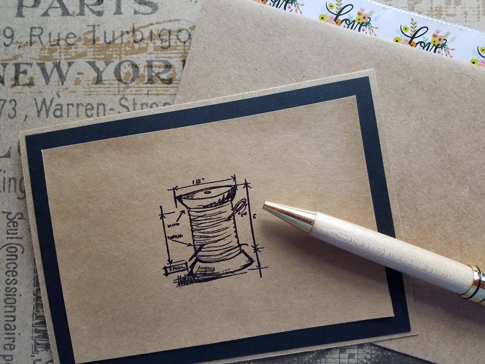 Sewing Theme Notes Sewing Notes Set of Notes Blank Note Set Sewing Note ...