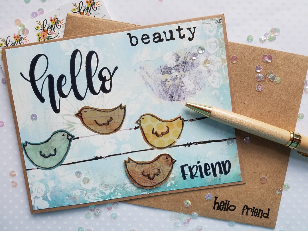 Hello Friend Card Best Friend Hello Friend Card All Occasion Card ...