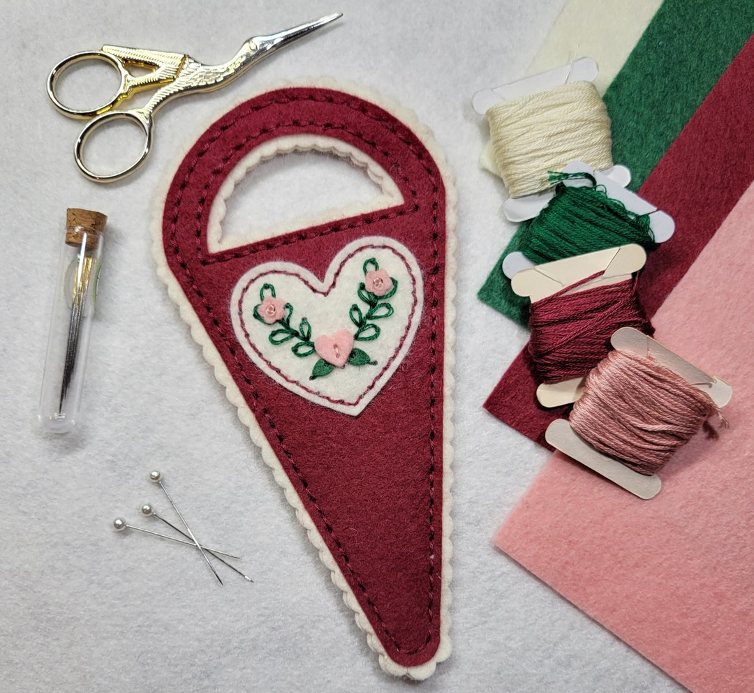 Felt Scissor Keeper Sewing Keepsake Gift for Seamstress Scissor Case ...