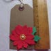Layered Poinsettia Christmas Gift Tag Poinsettia Tag Poinsettia Favor ...