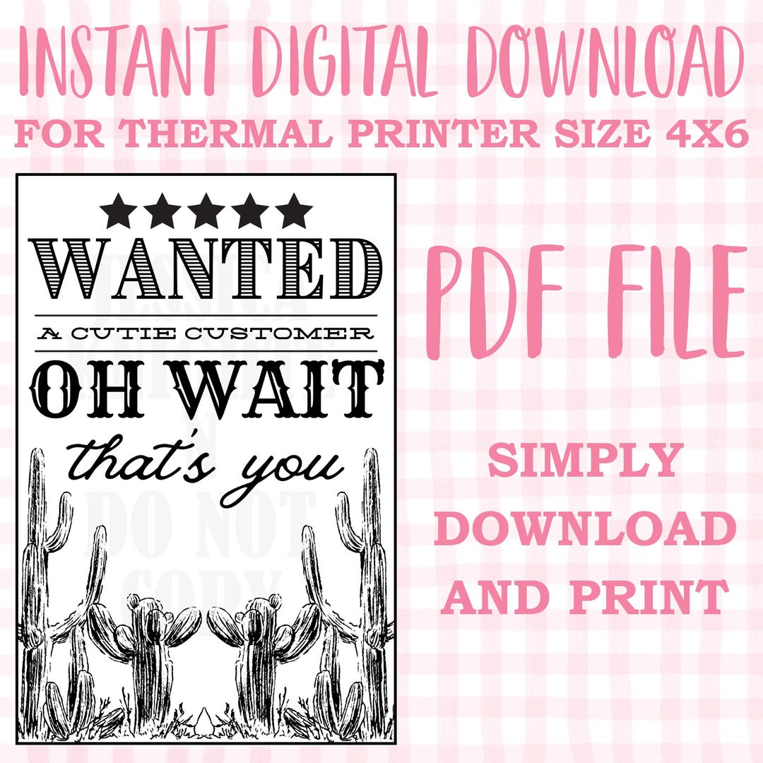 DIGITAL Thermal Printer Label for Small Businesses Preppy Sticker PDF ...