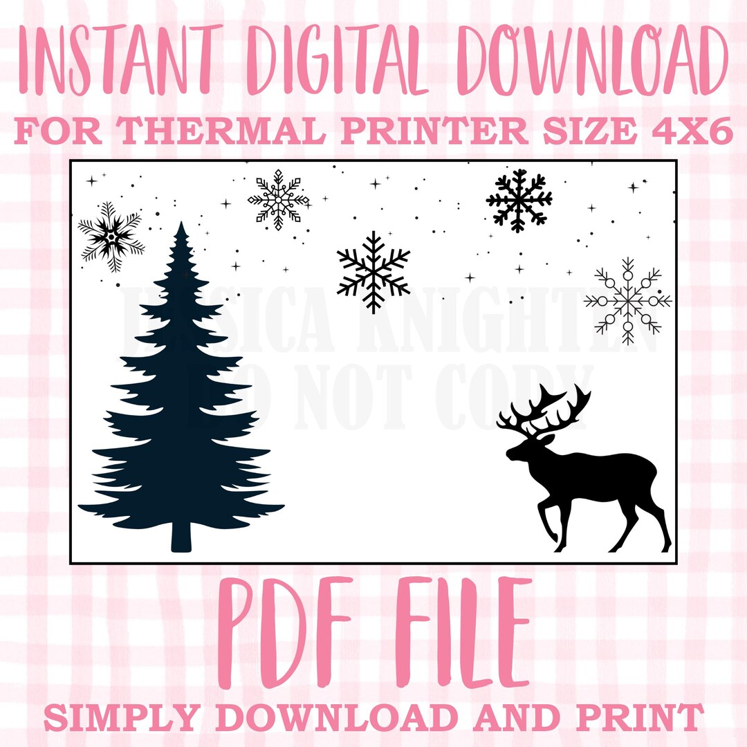 DIGITAL Thermal Printer Label for Small Businesses Preppy Sticker PDF ...