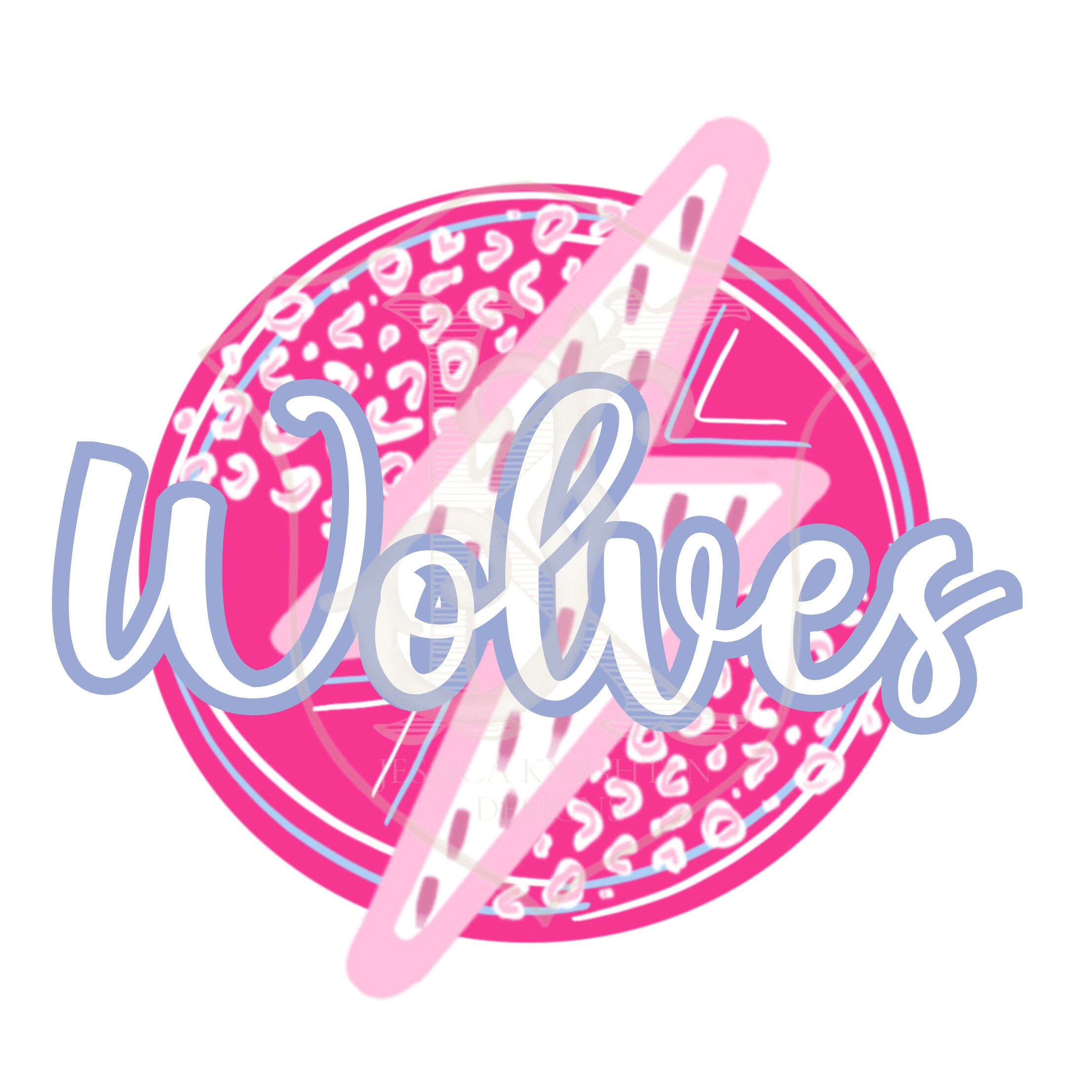 Preppy Wolves PNG - Transparent - Digital Design - Football - Pink ...