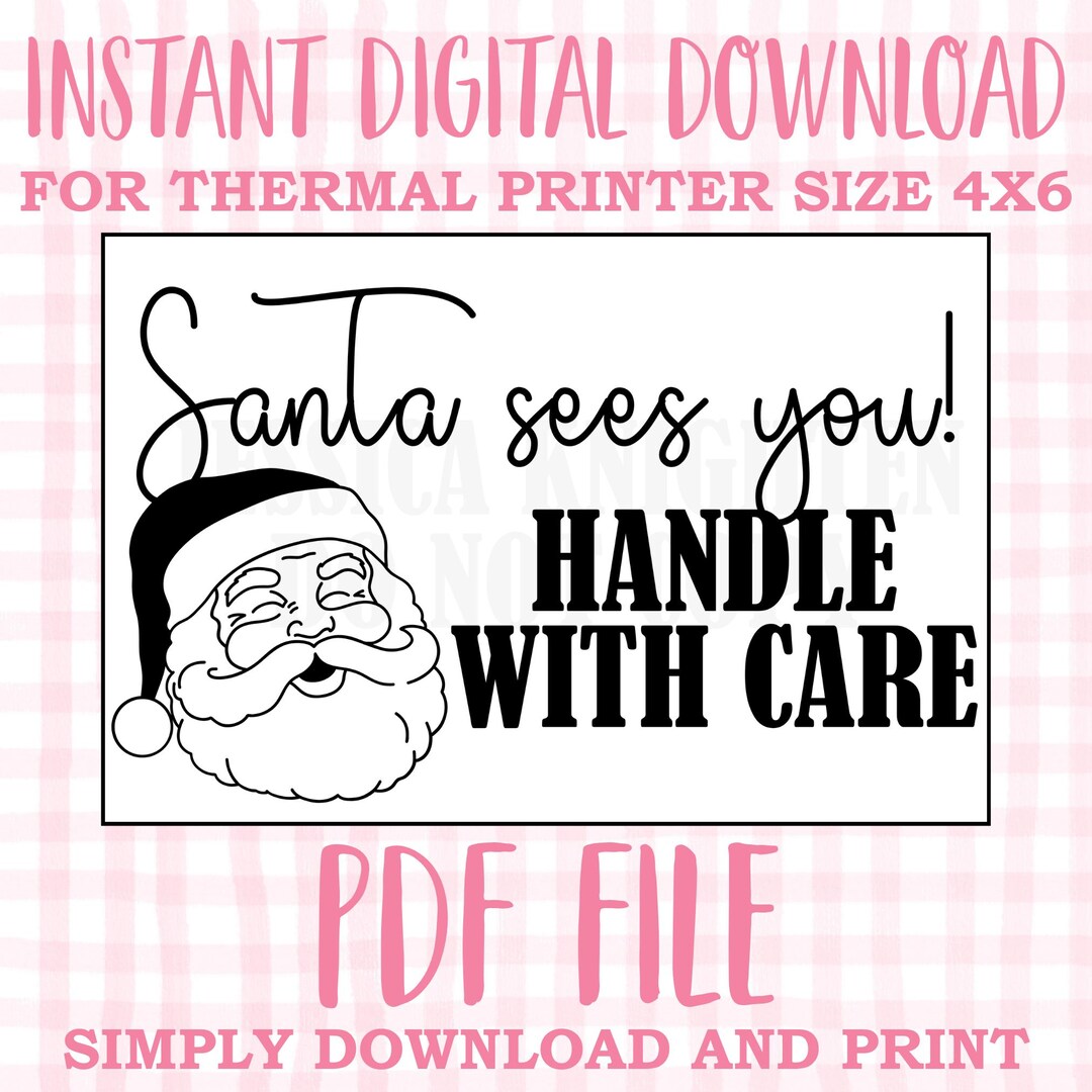 DIGITAL Thermal Printer Label for Small Businesses Preppy Sticker PDF ...
