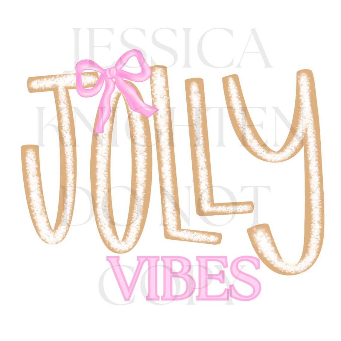 Preppy Christmas PNG, Hand Drawn 300 DPI Trendy Holidays Ho Ho Ho Jolly ...