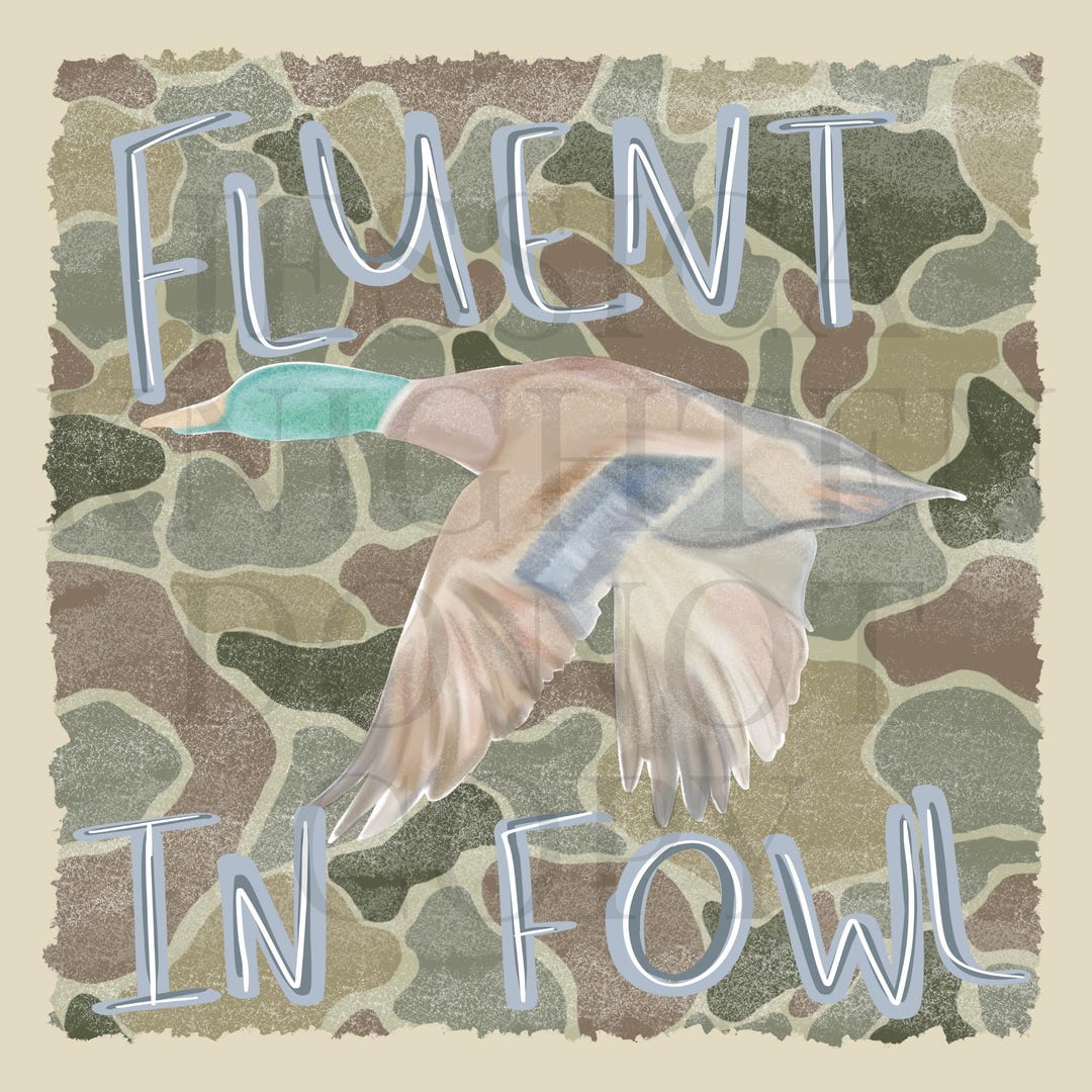 Men and Women Everyday PNG Digital Design Camo Camoflauge Duck Hunting ...