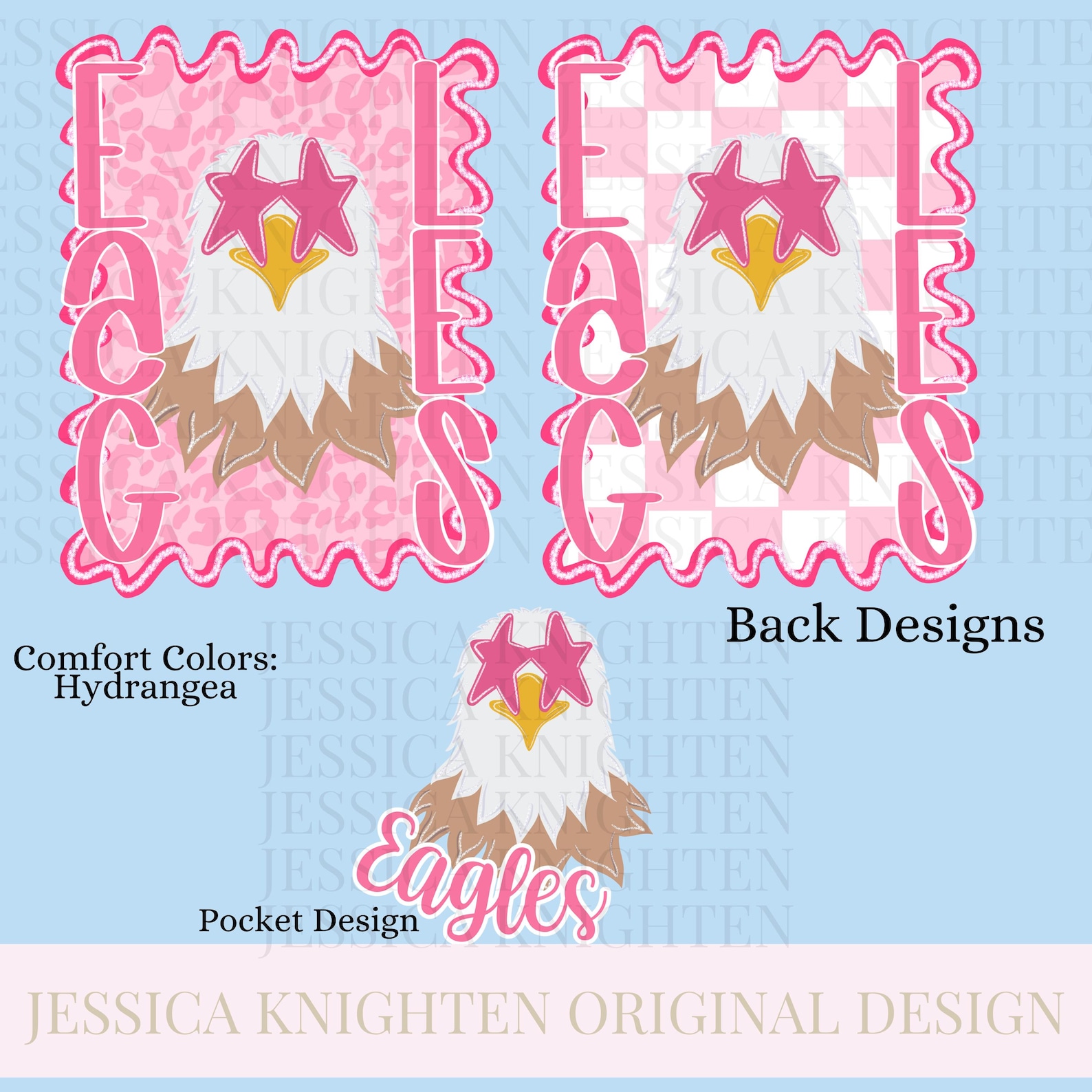 Eagles Preppy Team PNG Transparent Digital Design Football Pink Trendy ...