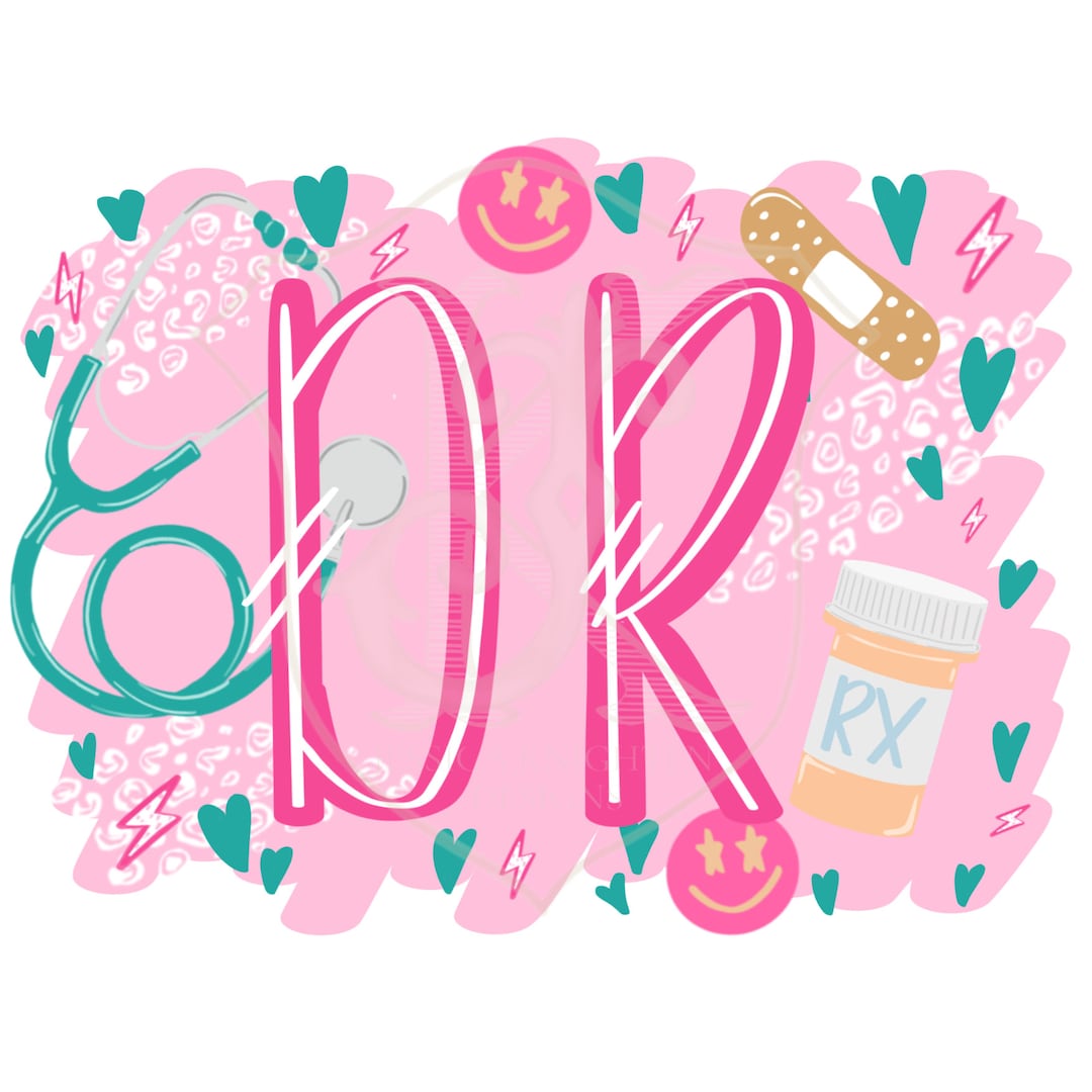 DR Preppy Design Digital File - PNG - Transparent Background - Nursing ...