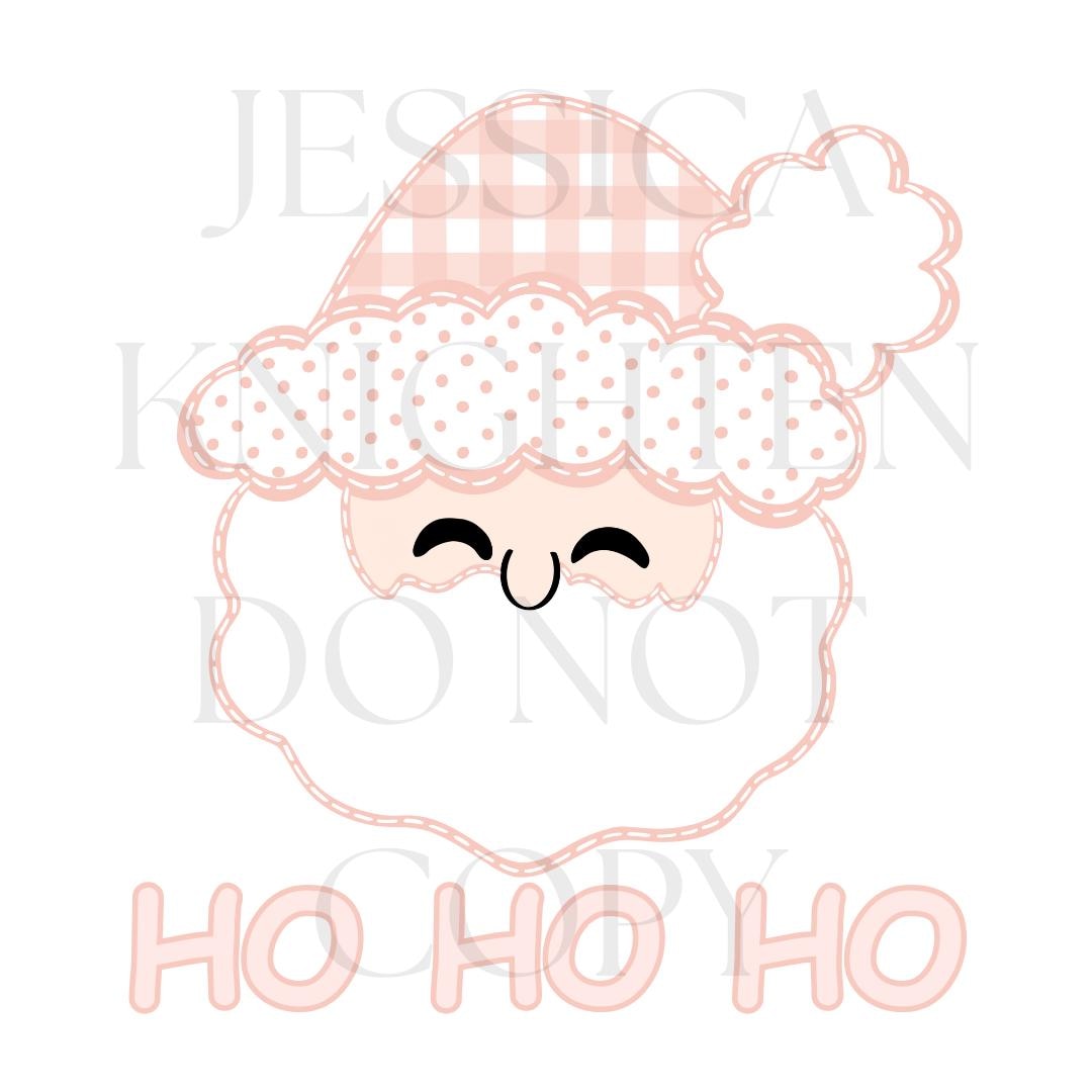 Quilted Ric Rac Christmas PNG, Hand Drawn 300 DPI Trendy Holidays Ho Ho ...