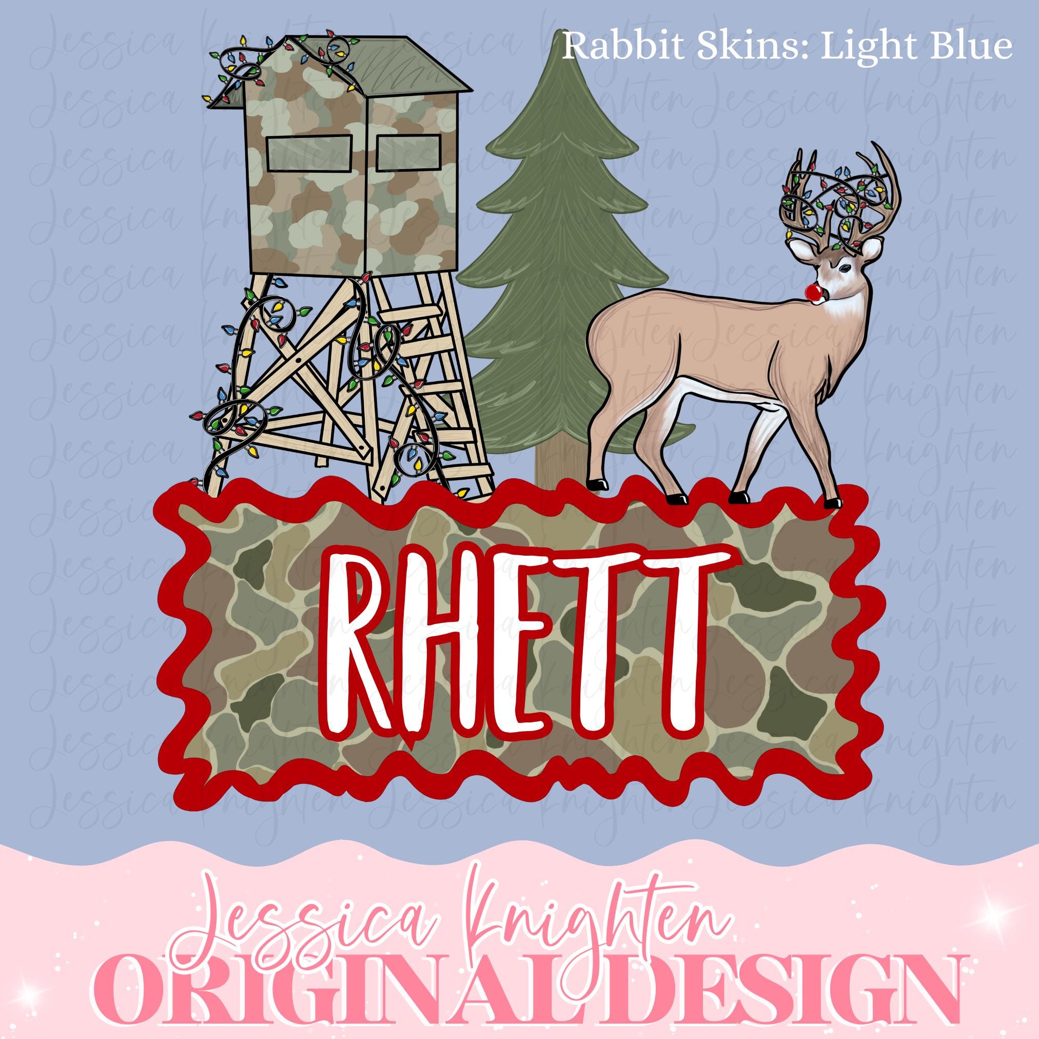 Deer Hunting Name Block PNG Digital Design Trendy File Kid Design ...