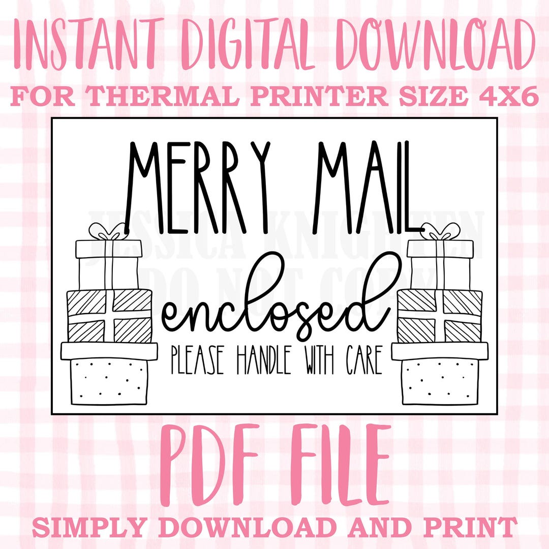 DIGITAL Thermal Printer Label for Small Businesses Preppy Sticker PDF ...