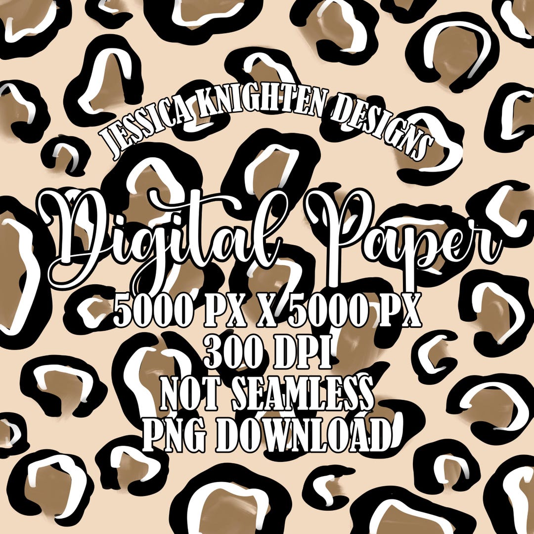 Cheetah Digital Paper Trendy PNG 300 DPI Preppy Popular Transparent ...