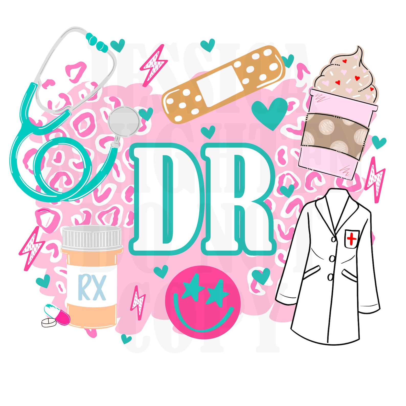 Doctor PNG Trendy Preppy Cheetah Pink Digital Shirt Print Dr ...