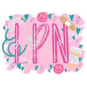 NURSING & DOCTOR BUNDLE Preppy Design Digital File - Png - Transparent ...